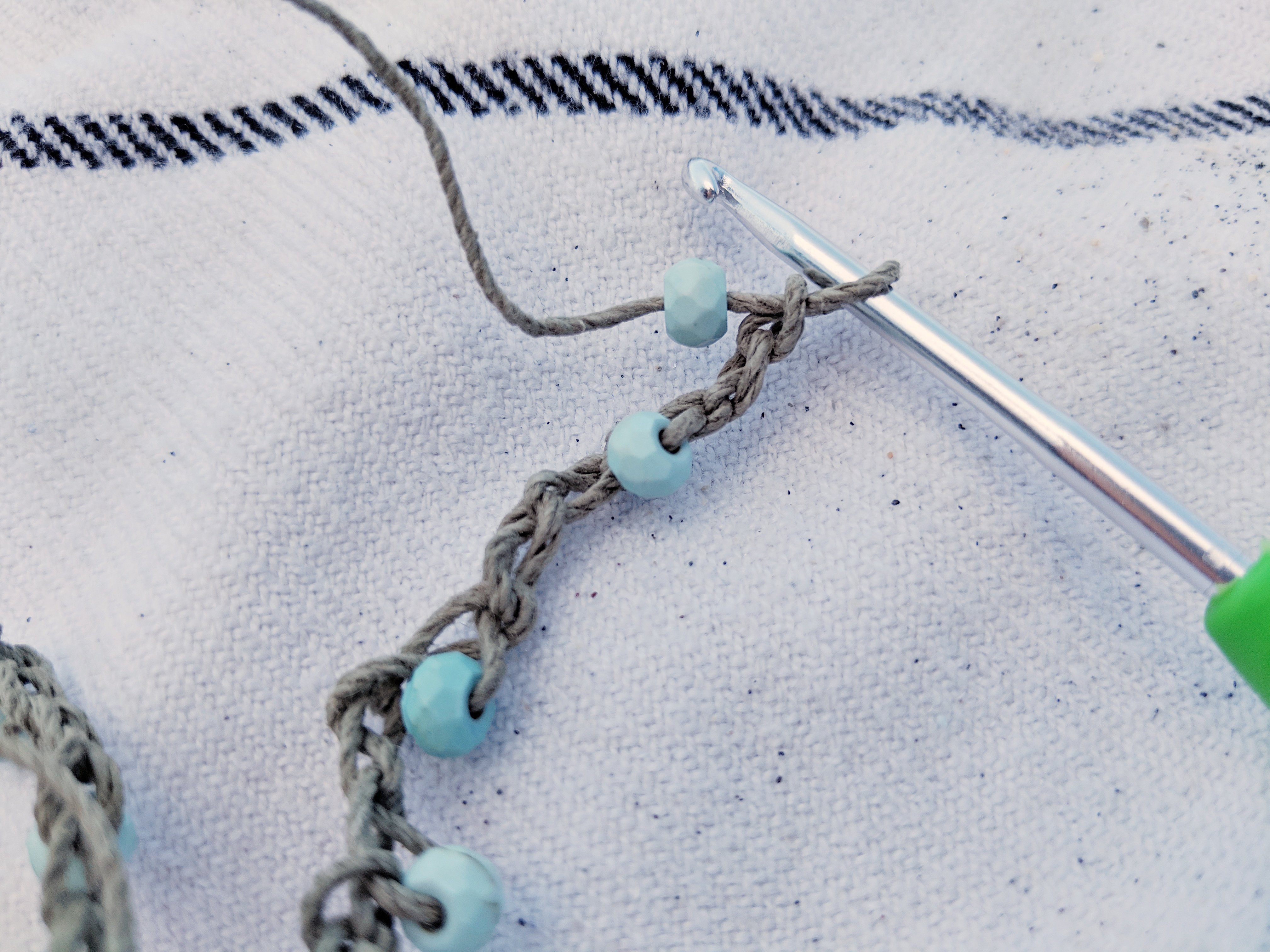Crochet Beaded Anklets - Free Crochet Pattern - Jewels and Jones