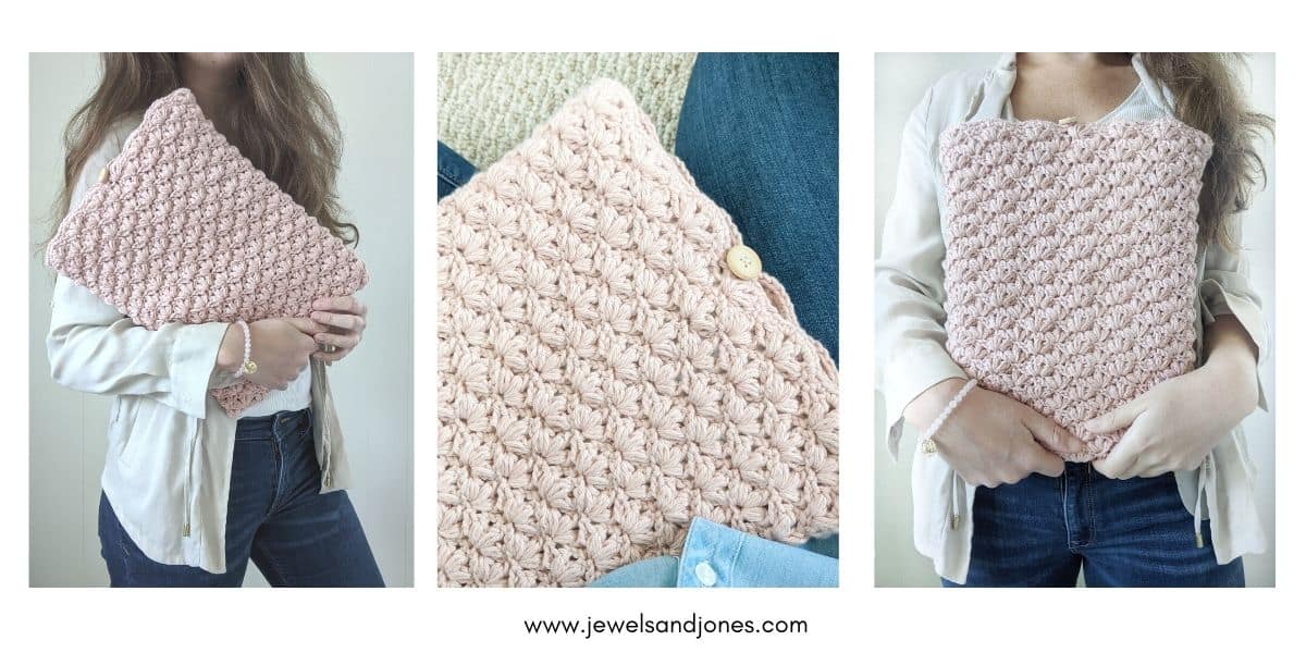 Easy Crochet Laptop Case Pattern | Jewels and Jones