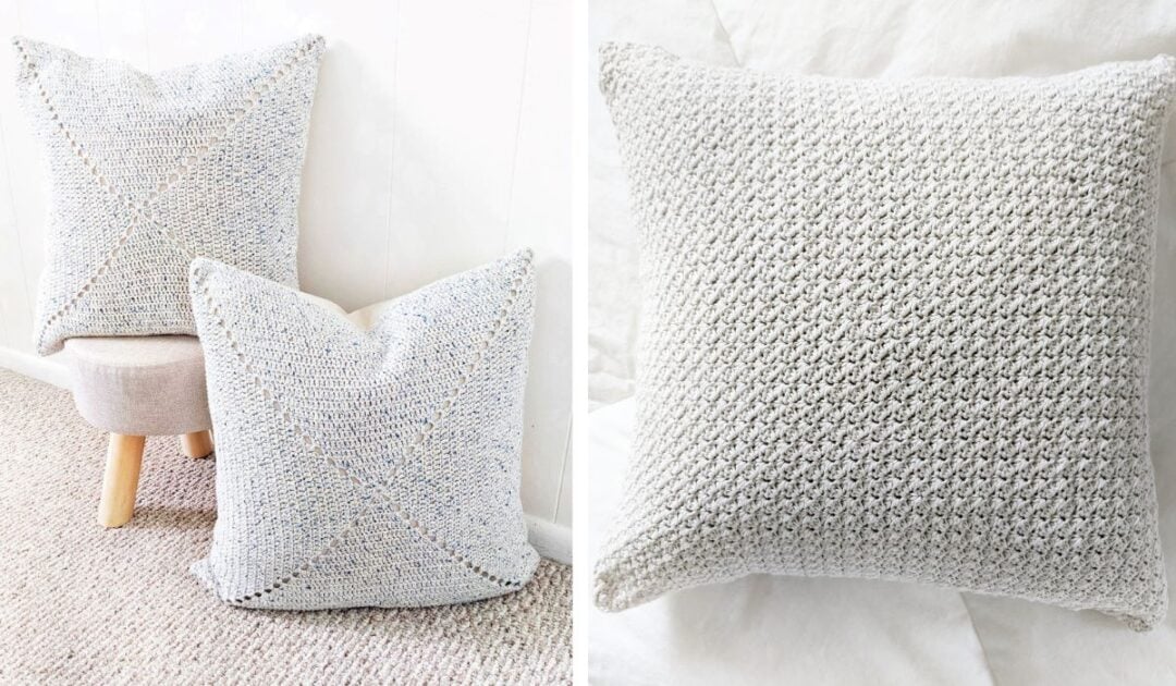 Crochet Chunky Pillow Pattern + Video Tutorial | Jewels and Jones