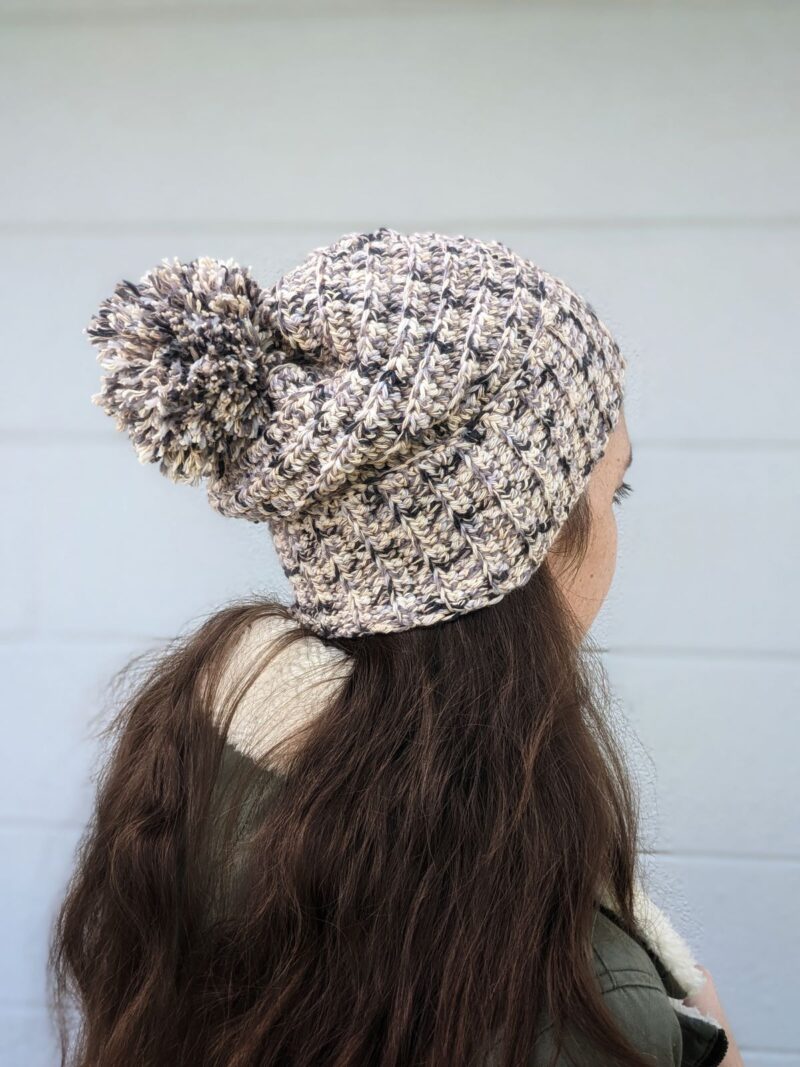 Simple Crochet Slouchy Beanie Pattern | Jewels and Jones