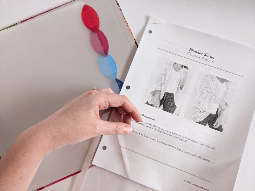 The Best Way to Organize Your Crochet Paper Patterns