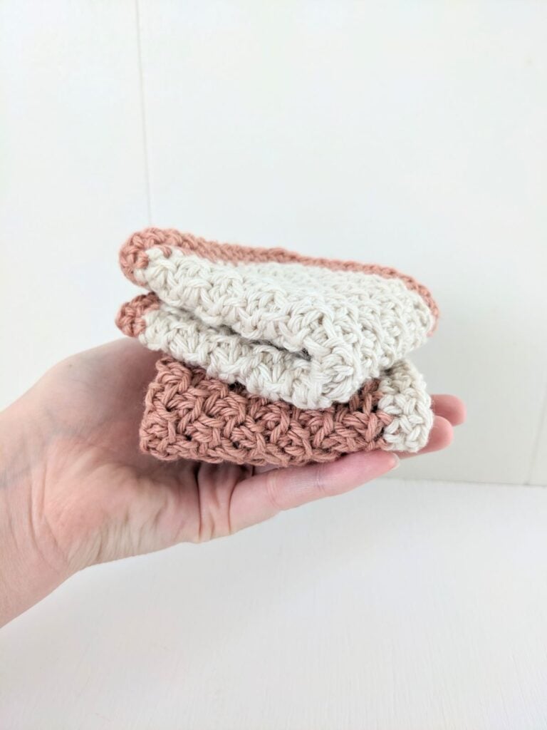 Free Tunisian Crochet Washcloth Pattern | Jewels and Jones