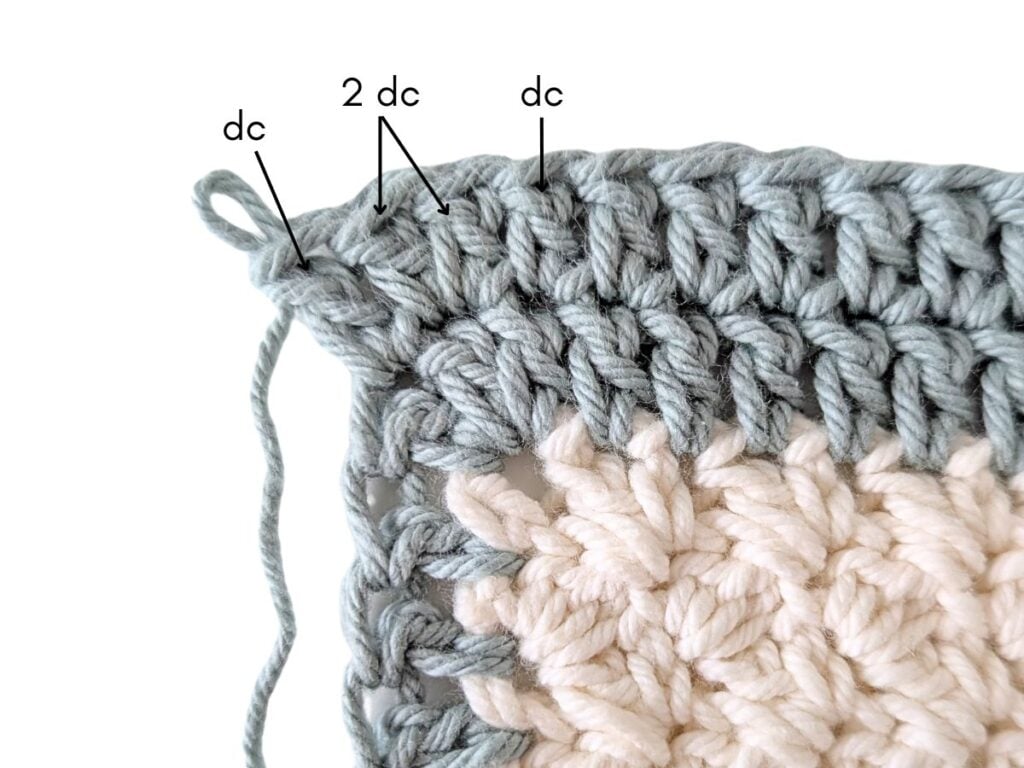 How to Double Crochet a Border on a Blanket | Jewels and Jones