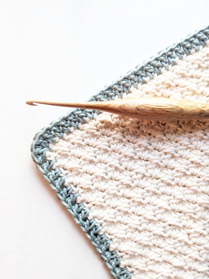 How to Double Crochet a Border on a Blanket | Jewels and Jones