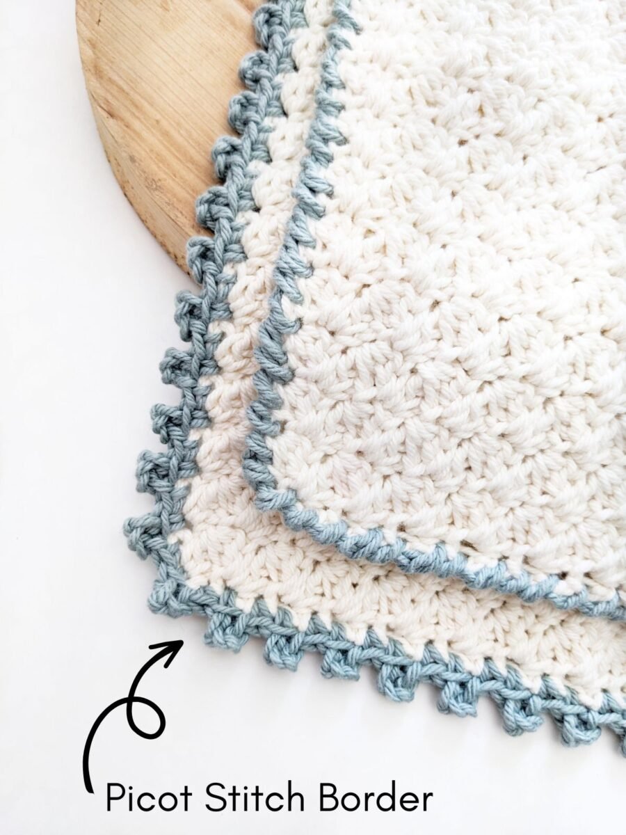 How to Crochet a Picot Stitch Border | Jewels and Jones