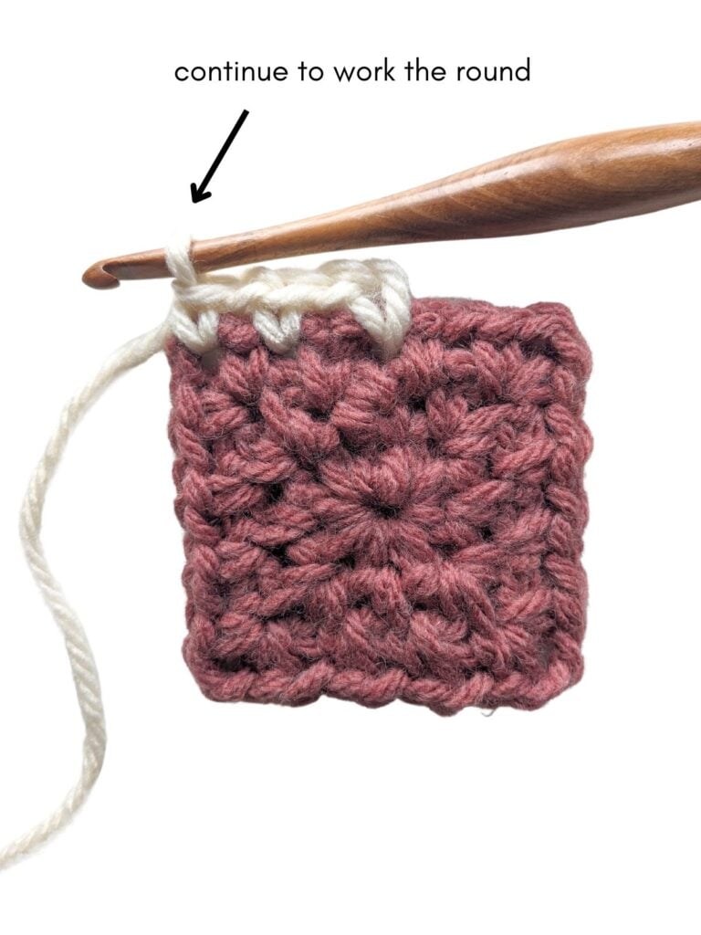 Easy Moss Stitch Square Color Changing Tutorial
