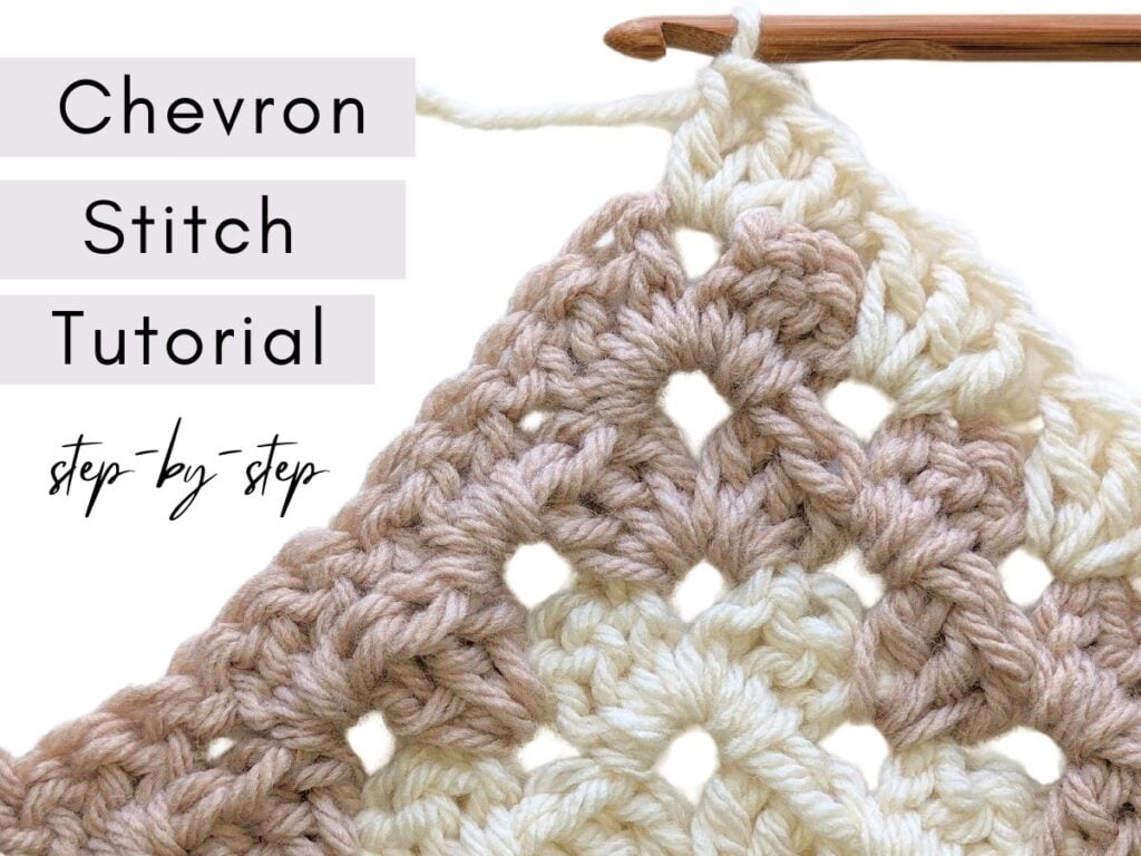 Easy Crochet Chevron Stitch Pattern Tutorial | Jewels and Jones