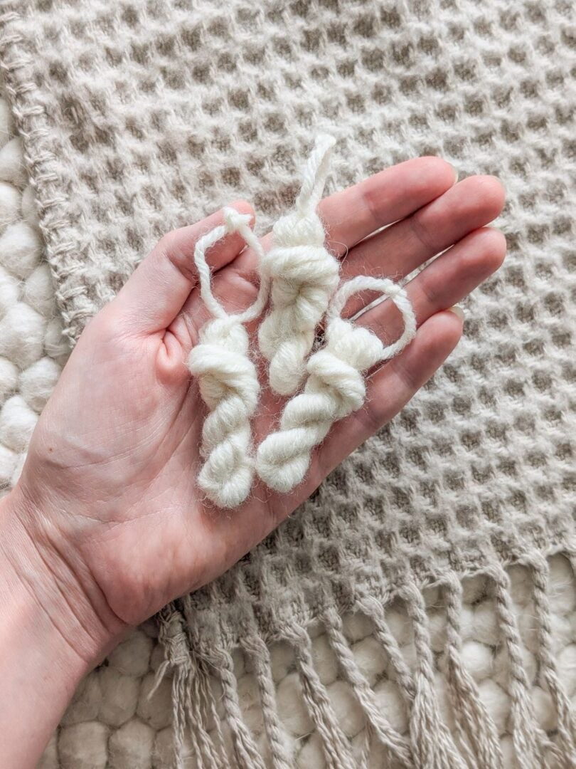 How to Make Mini Hanks of Yarn (Easy Method)