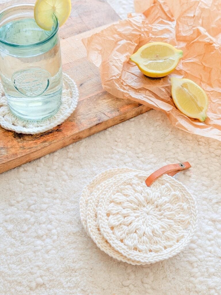 Easy Round Crochet Coaster Pattern | Jewels and Jones