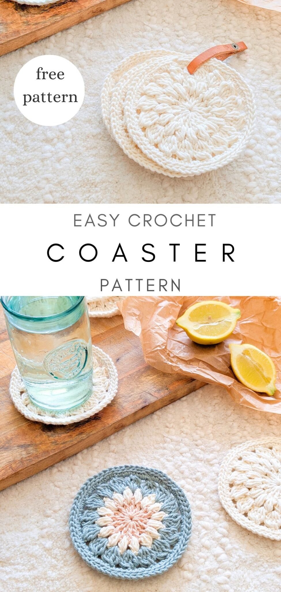 Easy Round Crochet Coaster Pattern | Jewels and Jones
